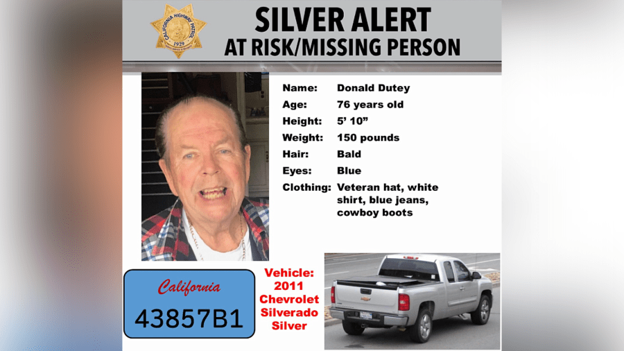 CHP Silver Alert Issued Across Several Bay Area Counties For Missing At ...